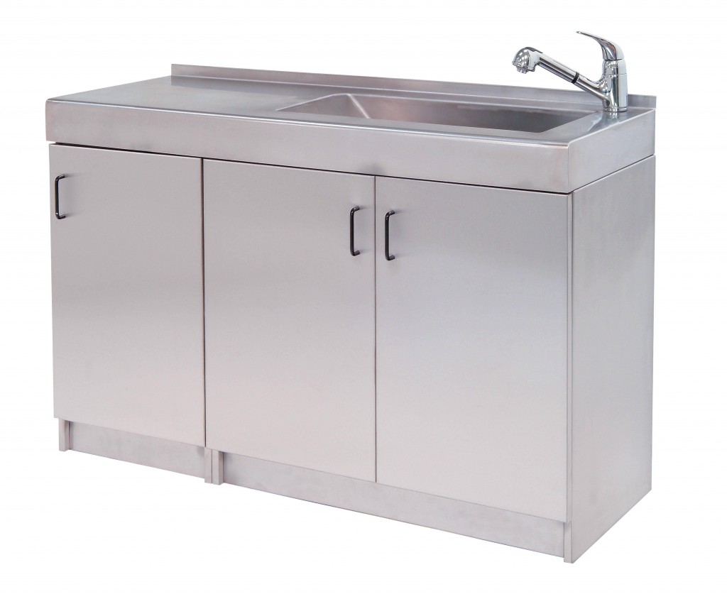 Radni pult s koritom – inox | Medical Centar